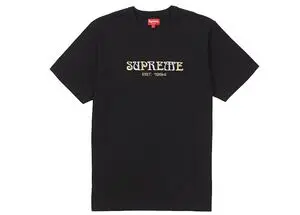 Supreme Nouveau Logo Tee Shirt - Black
