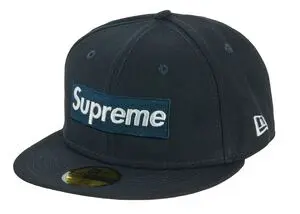 Supreme Supreme No Comp Box Logo New Era Cap Navy