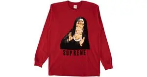 Supreme Nun Long Sleeve Tee Shirt - Red