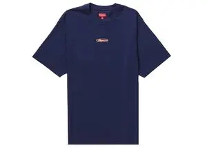 Supreme Oval Short Sleeve Top - Navy Blue