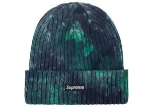 Supreme Overdyed Beanie Splatter Green