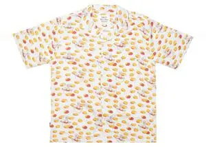 BAIT X Rick And Morty Chicken Nugget Hawaiian Button Up Shirt - White