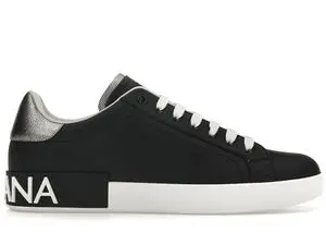 Dolce & Gabbana Portofino Sneakers - Black/silver