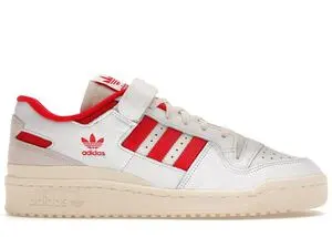 Adidas Forum 84 Low Sneakers - Cloud White/vivid Red/cream White