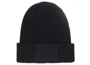 Supreme Overdyed Patch Beanie Black