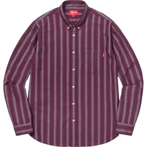 Supreme Oxford Shirt - Plum Stripe