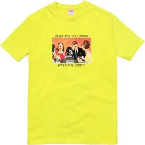 Supreme Orgy Tee Shirt - Bright Yellow