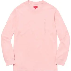 Supreme Overdyed Long Sleeve Top - Pink