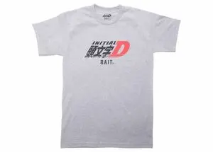 BAIT X Initial D Logos Tee Shirt - Gray