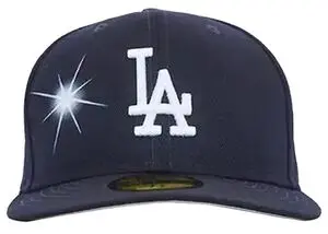 AY EL AY EN Los Angeles Dodgers Fitted Cap - Navy Blue