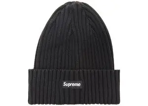 Supreme Supreme Overdyed Ribbed Beanie SS18 Washed Black