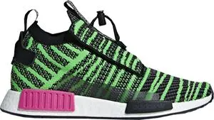 Adidas Nmd Ts1 Sneakers - Core Black/shock Lime/grey