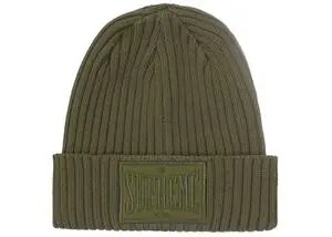 Supreme Overdyed Patch Beanie - Olive