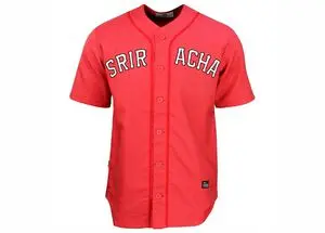 BAIT X Sriracha Baseball Jersey - Red