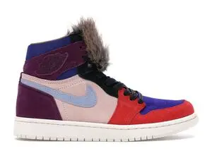 JORDAN 1 Retro High Aleali May Court Lux - Bordeaux/light Armory Blue/sunset Tint