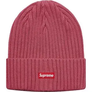 Supreme Overdyed Ribbed Beanie Washed Magenta