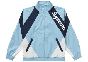 Supreme Paneled Track Jacket - Light Blue