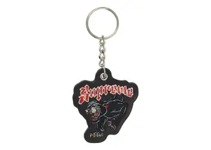 Supreme Panther Keychain - Black