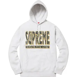 Supreme Paisley Hoodie - Ash Grey
