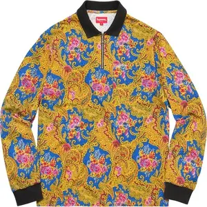 Supreme Paisley Long Sleeve Polo Shirt