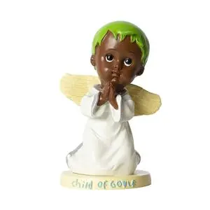GOLF Child Of Ceramic Angel Figurine - Multicolor