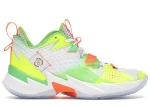 Green Orange Basketball Shoes For Men