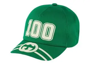 Gucci 100 Baseball Cap - Green/white