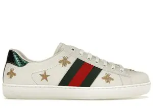 Gucci Ace Bees And Stars Sneakers - White