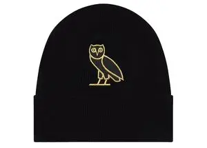 OVO Classic Owl Beanie - Black