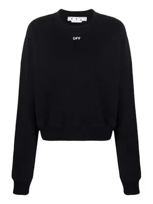 Off-White Off-stamped Cropped Sweatshirt