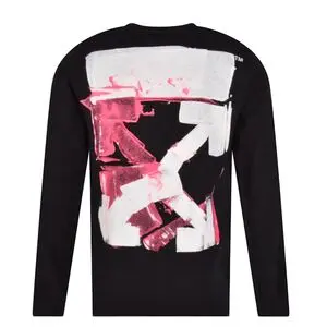 Off-White Acrylic Arrow Long Sleeve T-shirt