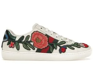 Gucci Ace Floral Embroidered Sneakers