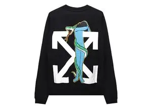 Off-White Adam Eve Slim Fit Sweatshirt - Black