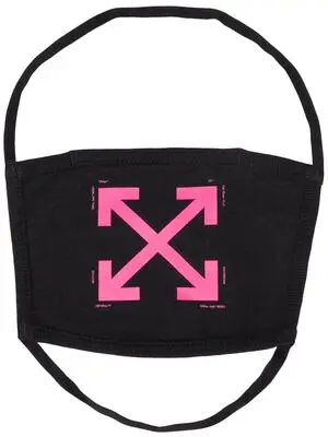 Off-White Arrows Over The Head Face Mask - Black/fuchsia