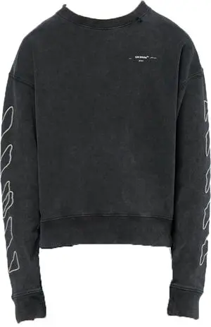 Off-White Abstract Arrows Embroidered Sweatshirt