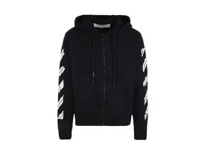 Off-White Airport Tape Zip-up Hoodie
