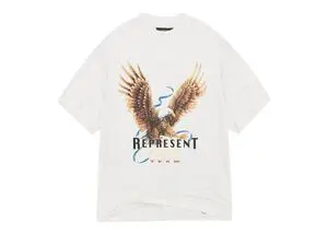 REPRESENT Racing Team Eagle T-shirt - Flat White