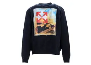 Off-White Arrow On Canvas Print Sweatshirt