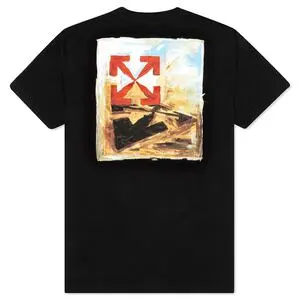 Off-White Arrow On Canvas Print Tee Shirt