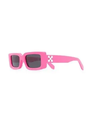 Off-White Arthur Square Frame Sunglasses - Fluo Pink/white (owri023r21pla0013001)