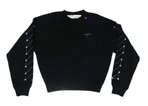 Off-White Backbone Arrows Crewneck Sweatshirt - Black