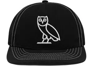 OVO Contrast Stitch Cap - Black