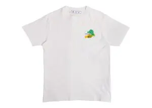 Off-White Off Brush Arrows Slim Skate Short Sleeve Tee Shirtin - White
