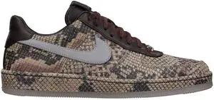 Nike Air Force 1 Low Downtown Python Sneakers - Khaki/metallic Silverone-colorvelvet Brown
