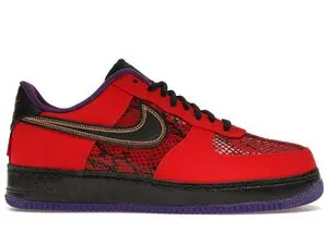 Nike Air Force 1 Low Year Of The Snake Sneakers - University Red/black/crt Prpl