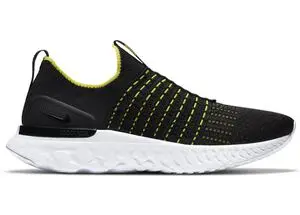 Nike React Phantom Run Flyknit 2 Sneakers - Black/sonic Yellow/white