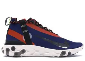 Nike React Runner Mid Wr Ispa Sneakers - Blue Void/black/team Orange