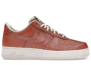 Nike Force 1 Low Sneakers - Rust/lime