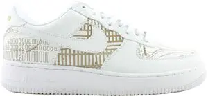 Nike Force 1 Low Harlem Laserin Sneakers - White