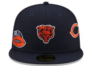 New Era Just Don Chicago Bears 59fifty Fitted Cap - Navy Blue